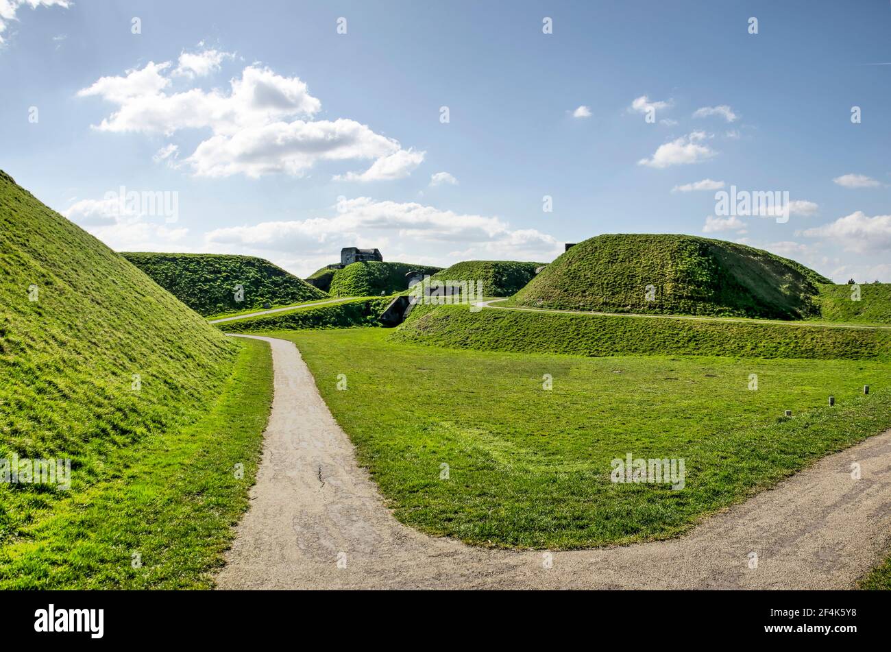 Hellevoetsluis, The Netherlands, March 19, 2021: military landscape ...