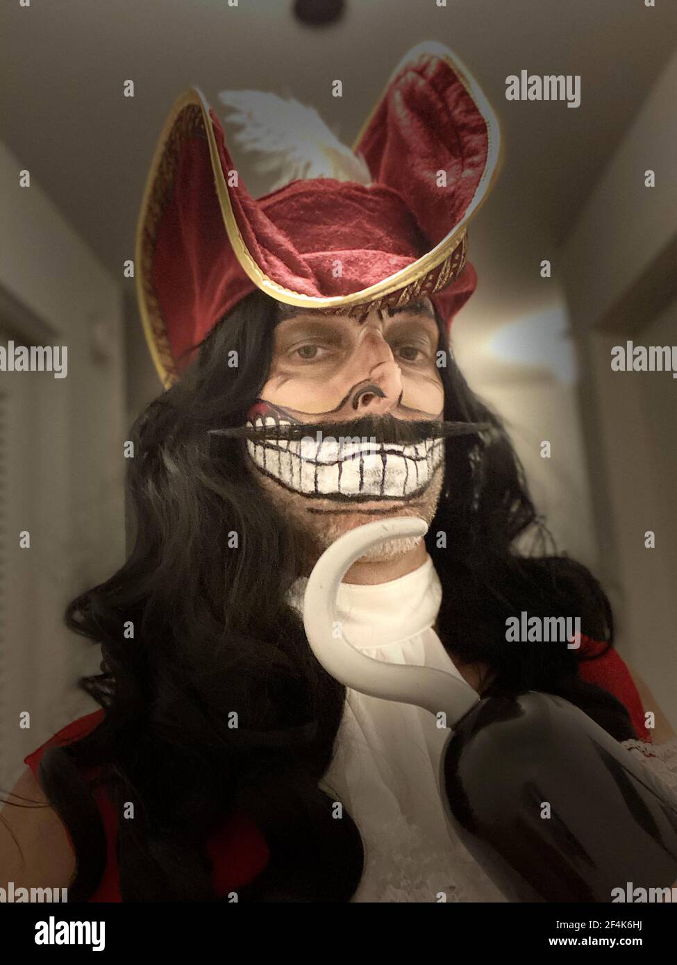 Scary Captain Hook Villian Stock Photo - Alamy