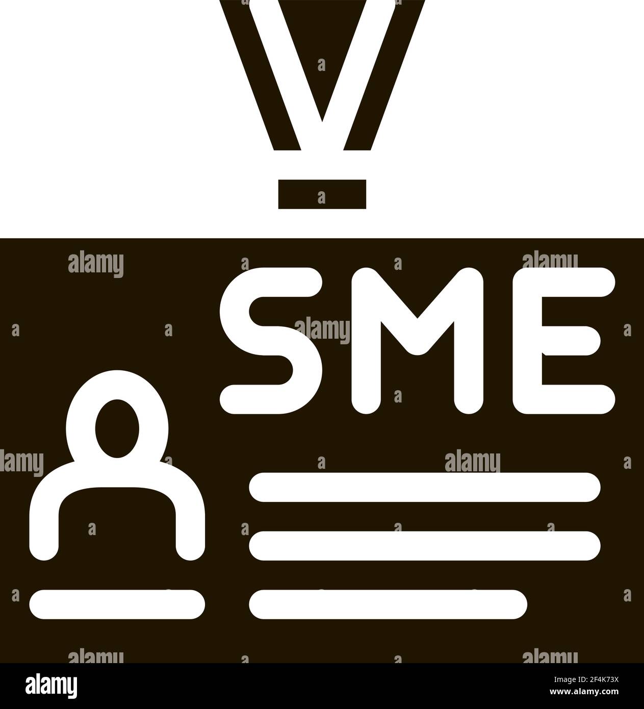 Sme Worker Badge With Photo Icon Vector Stock Vector Image & Art - Alamy
