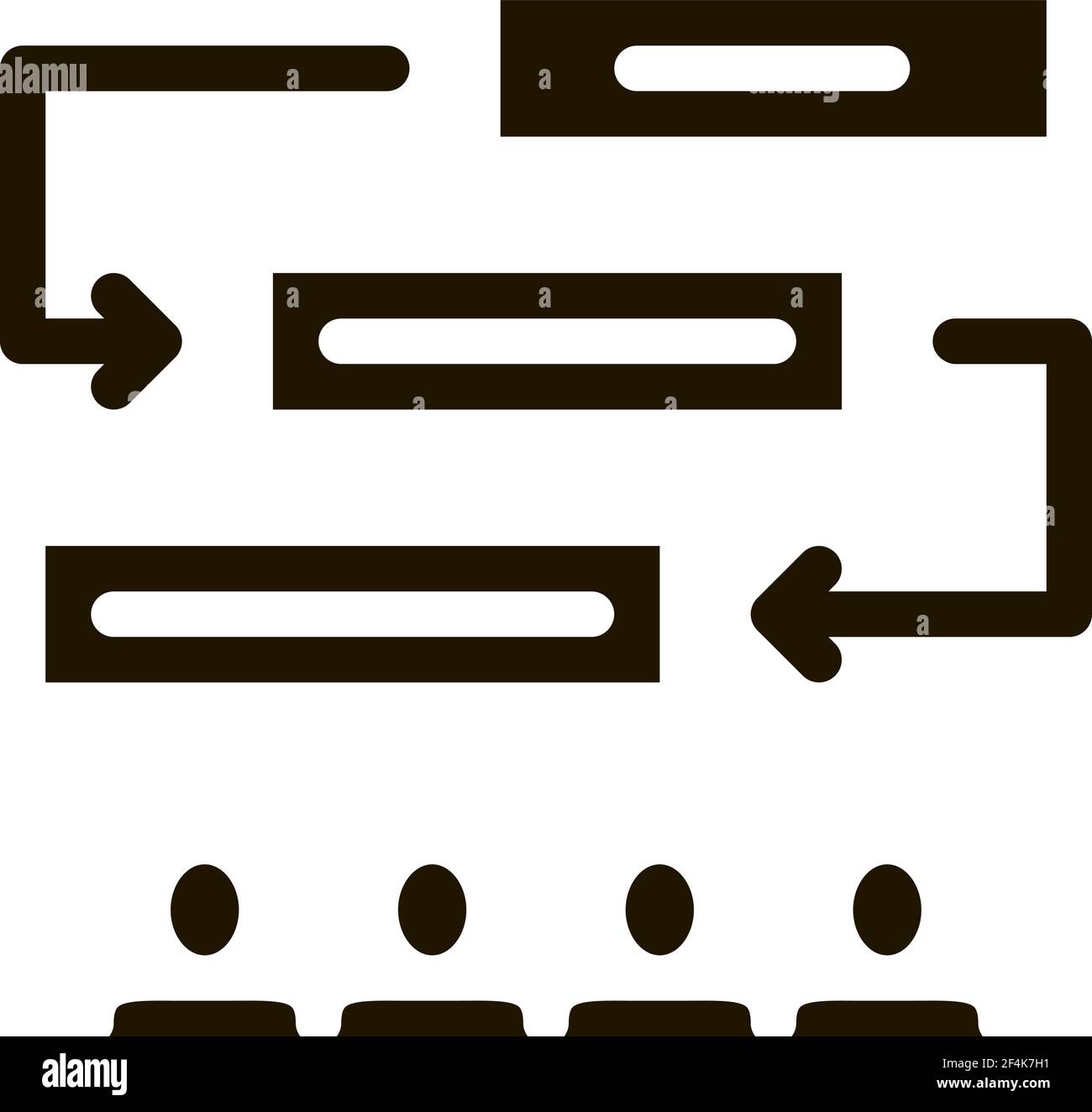 Employees Planning Work Icon Vector Stock Vector Image & Art - Alamy