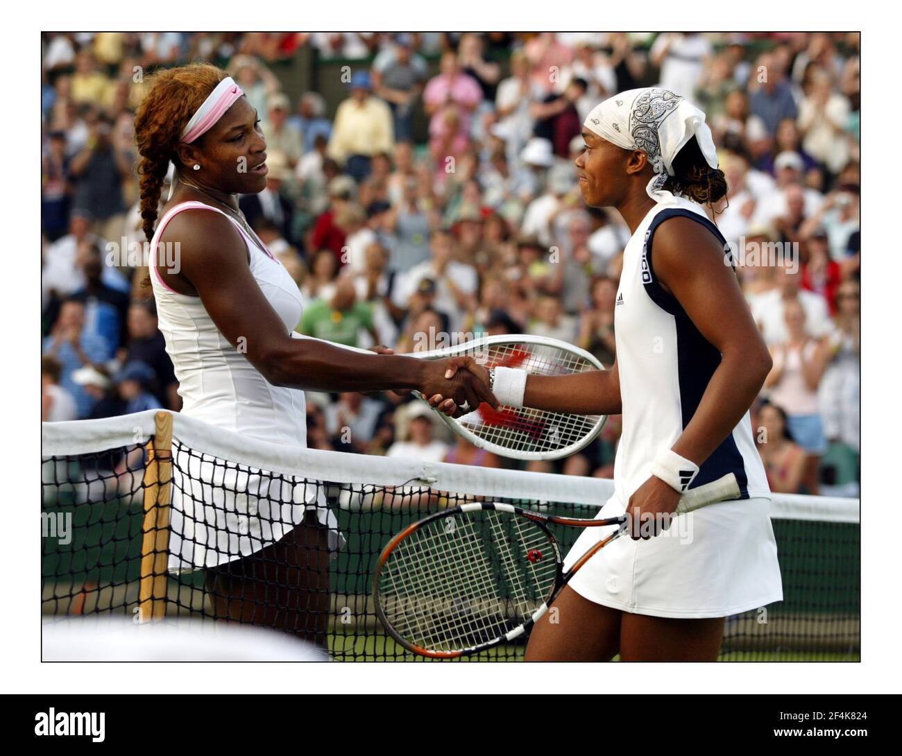 Serena Williams plays Angela Haynes at Wimbledonpic David Sandison 21/5 ...