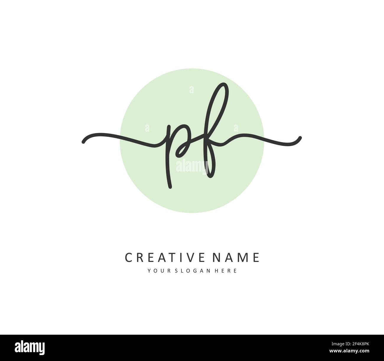PF Initial letter handwriting and signature logo. A concept handwriting ... PF Initial letter handwriting and signature logo. A concept handwriting ...