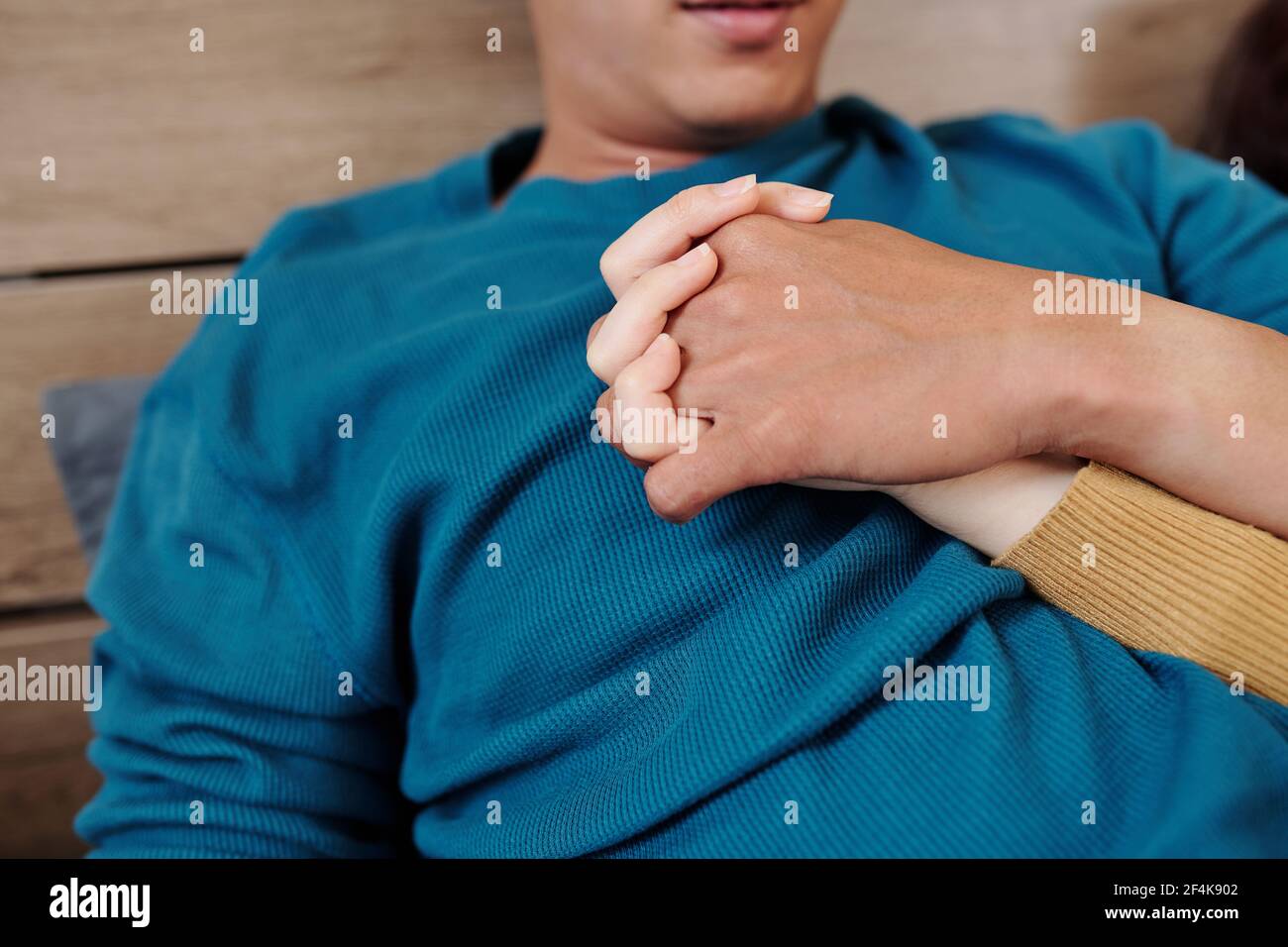 Male resting on hand hi-res stock photography and images - Alamy