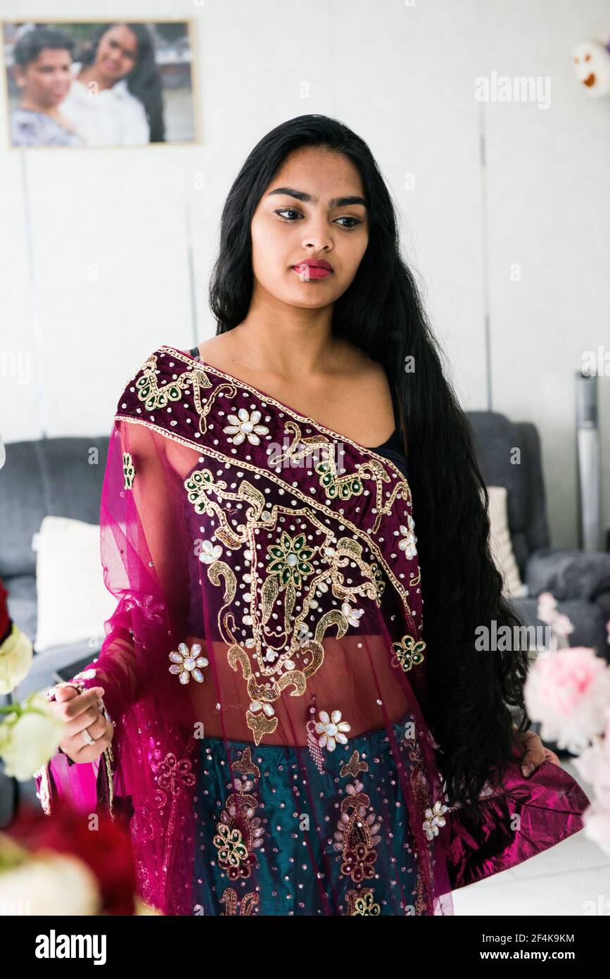 Rotterdam, Netherlands. Domestic portrait of a young adult, teen ...