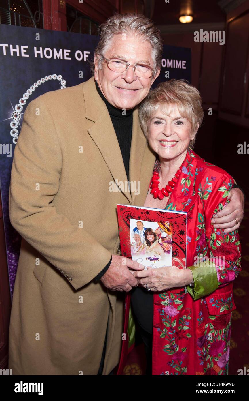 Gloria Hunniford and Stephen Way arrive at the Cinderella opening night ...