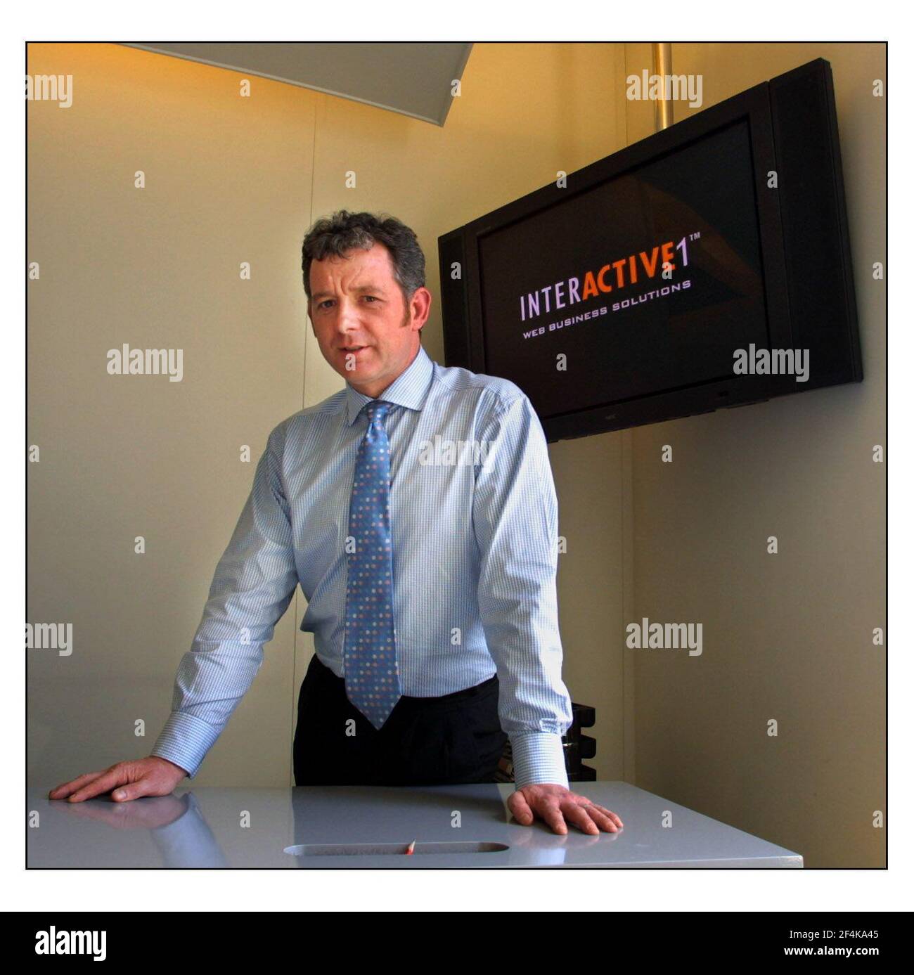 George Mackintosh, chief executive of INTERACTIVE1, in his ofice in ...