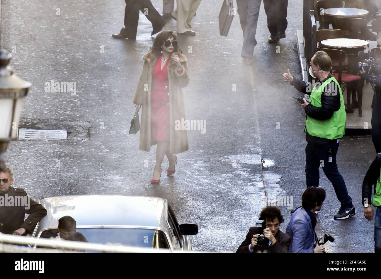 Rome, Italy. 22nd Mar, 2021. Rome - Gucci film set - Al Pacino, Lady Gaga and Madalina Ghenea ...