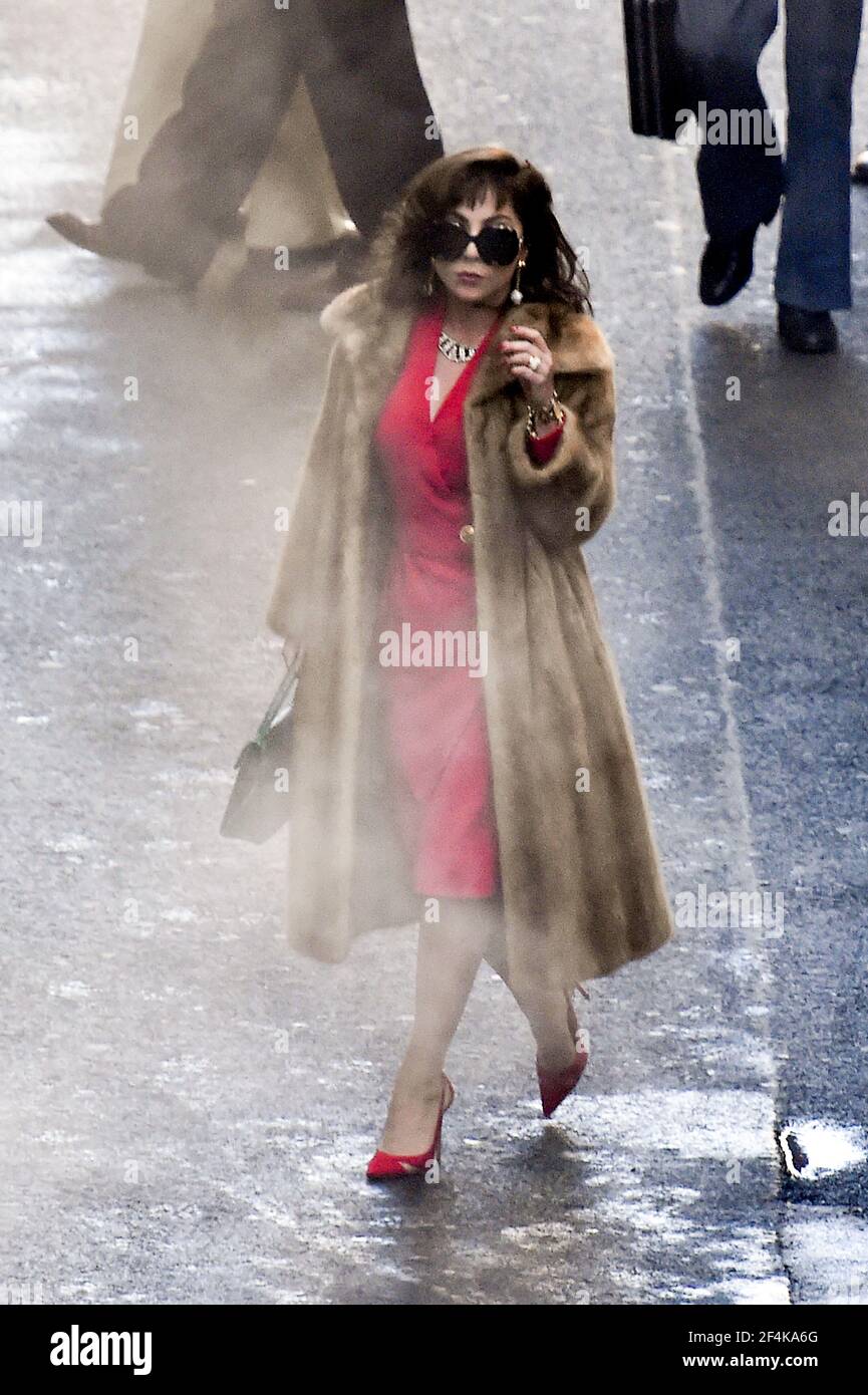 Rome, Italy. 22nd Mar, 2021. Rome - Gucci film set - Al Pacino, Lady ...