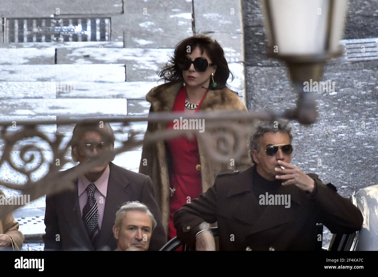 Rome, Italy. 22nd Mar, 2021. Rome - Gucci film set - Al Pacino, Lady ...