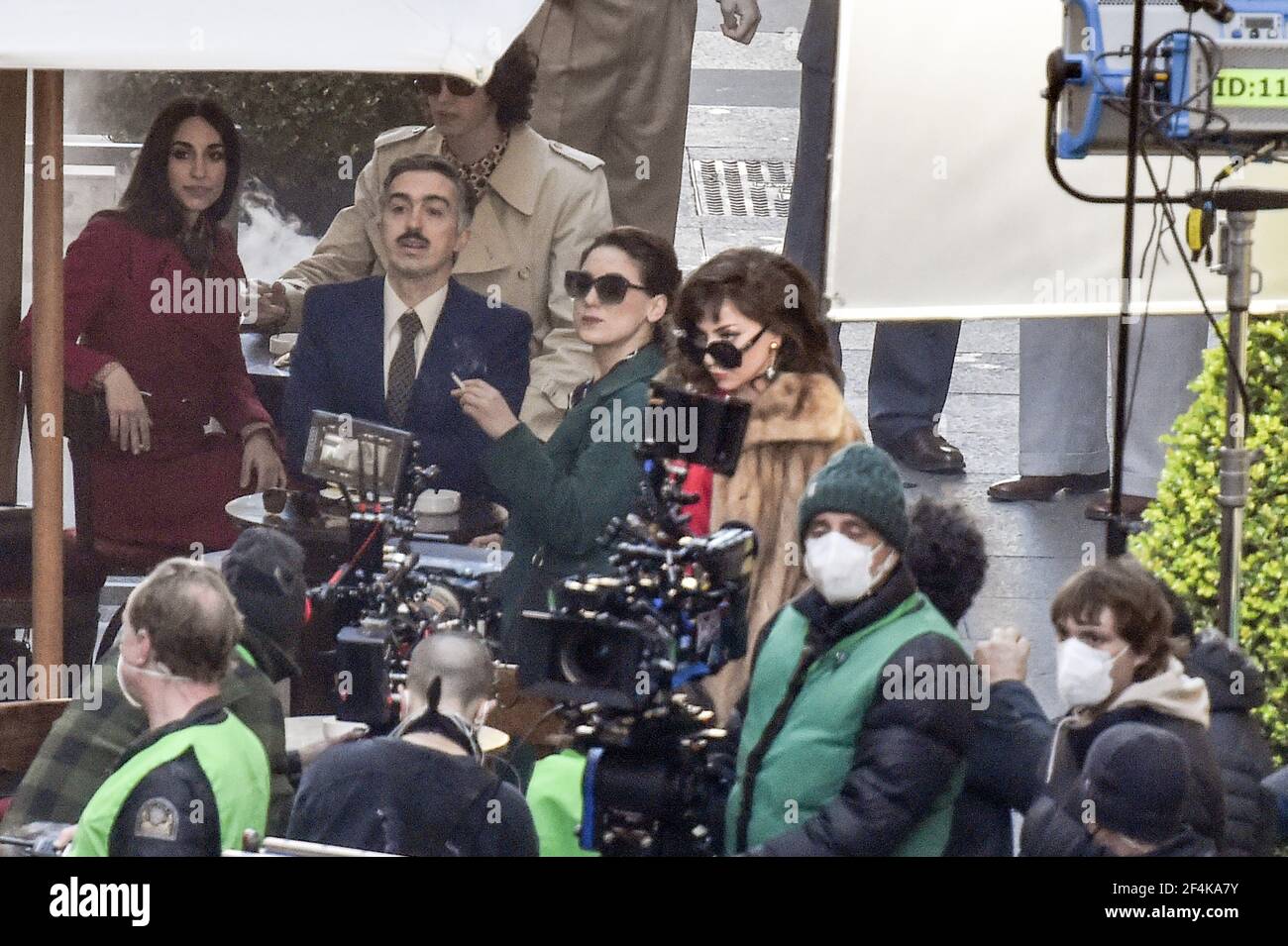 Rome, Italy. 22nd Mar, 2021. Rome - Gucci film set - Al Pacino, Lady ...