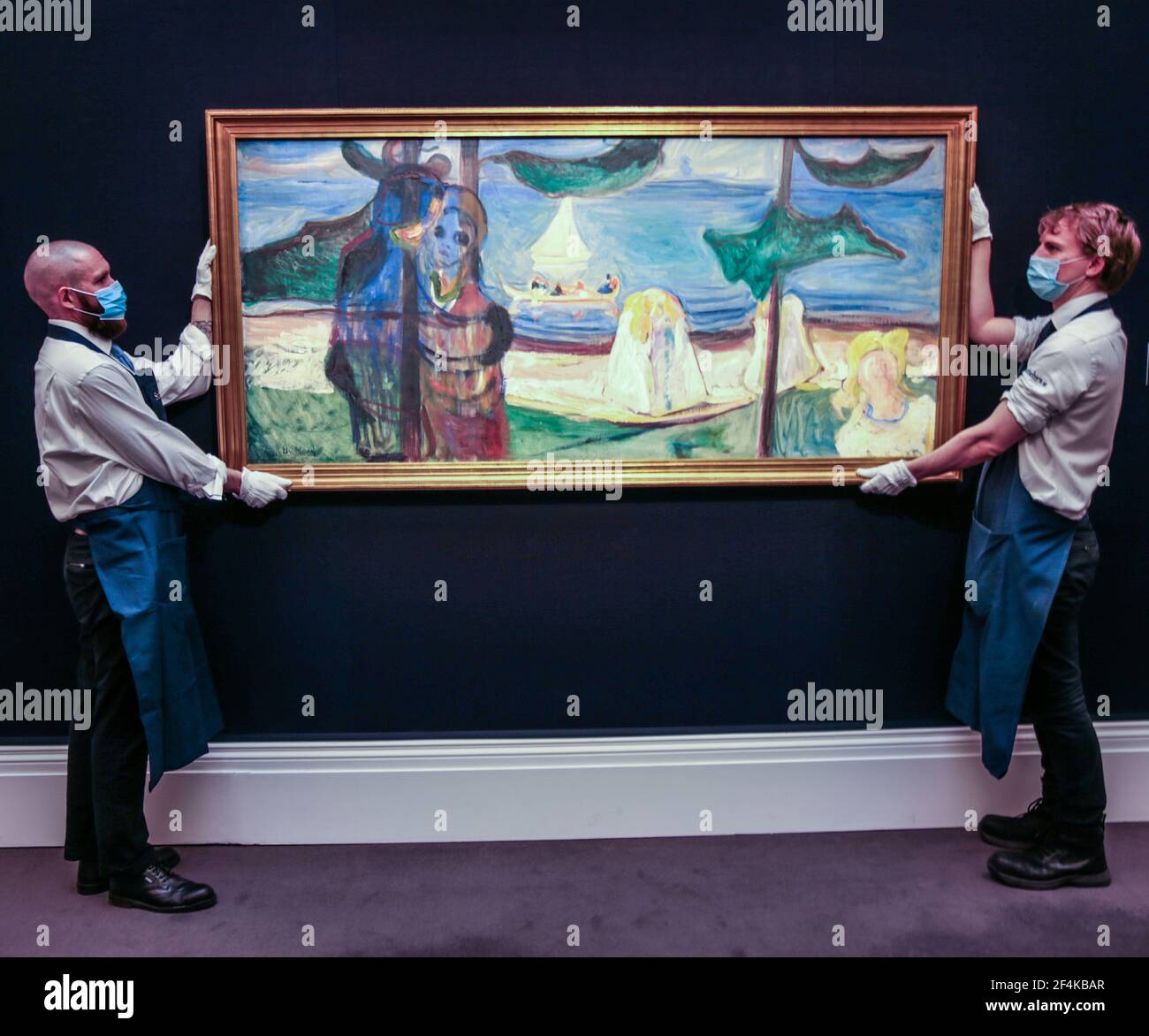 London UK 22 March 2021 Sotheby’s Modern Renaissance ,first marque ...