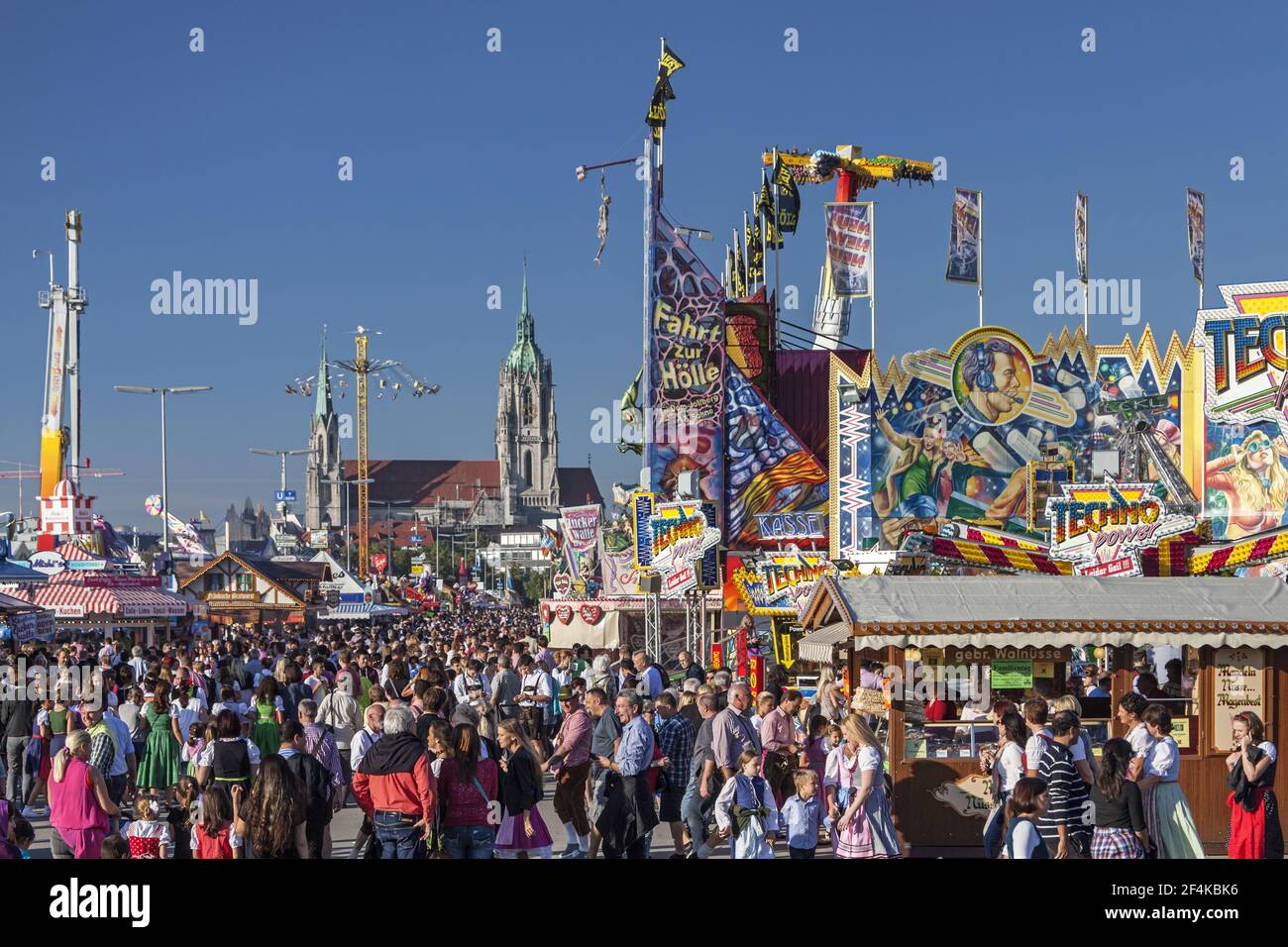 Funfair ride oktoberfest munich germany hi-res stock photography and ...