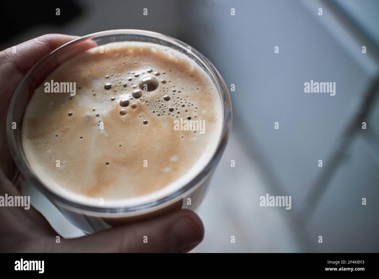 Making espresso home in morning hi-res stock photography and images - Alamy