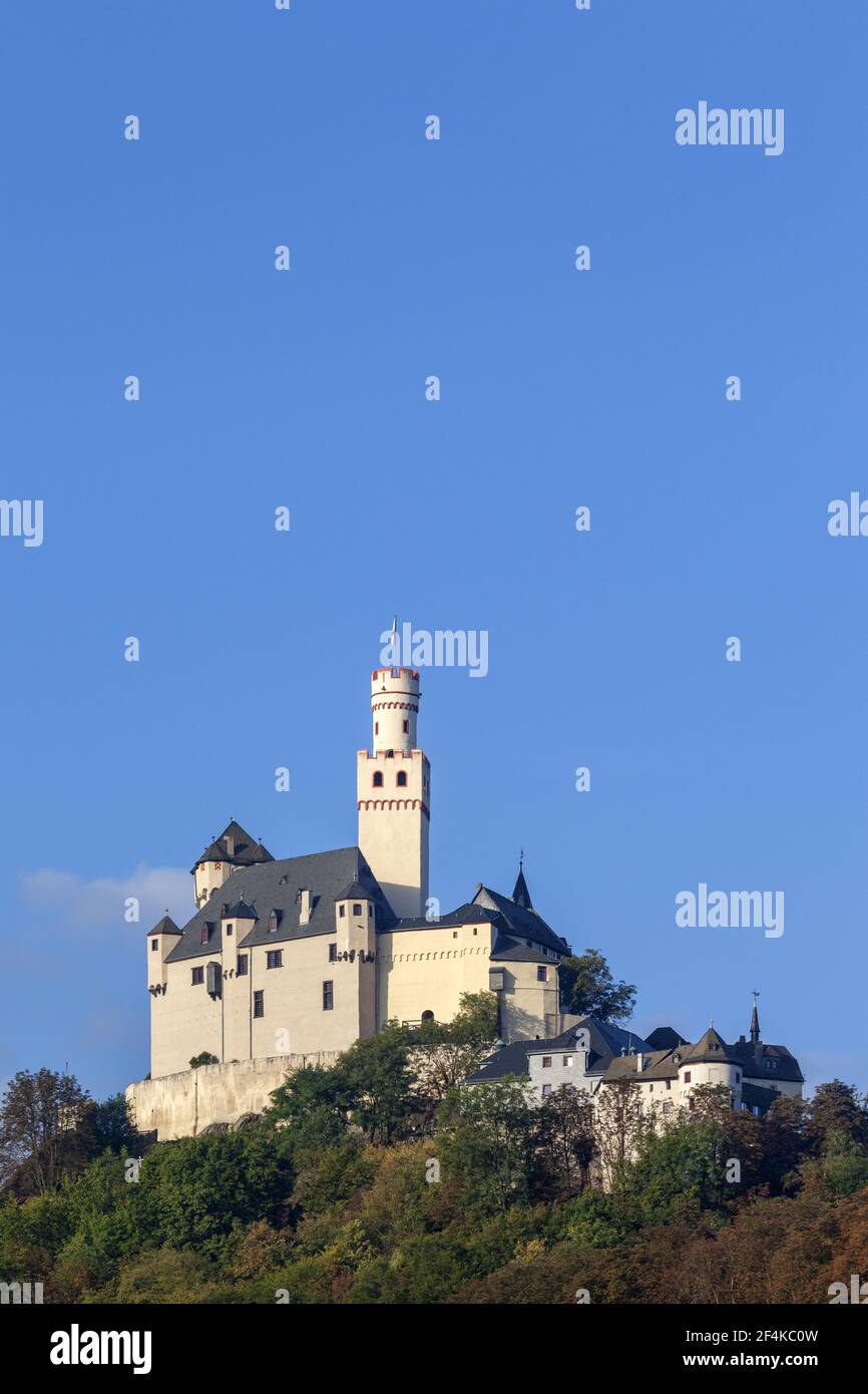 geography / travel, Germany, Rhineland-Palatinate, Braubach, Marksburg ...