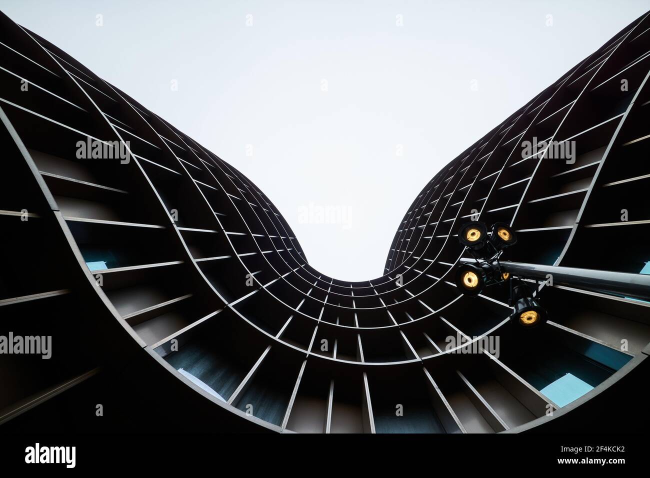 large architecture of modern and futuristic building Stock Photo - Alamy