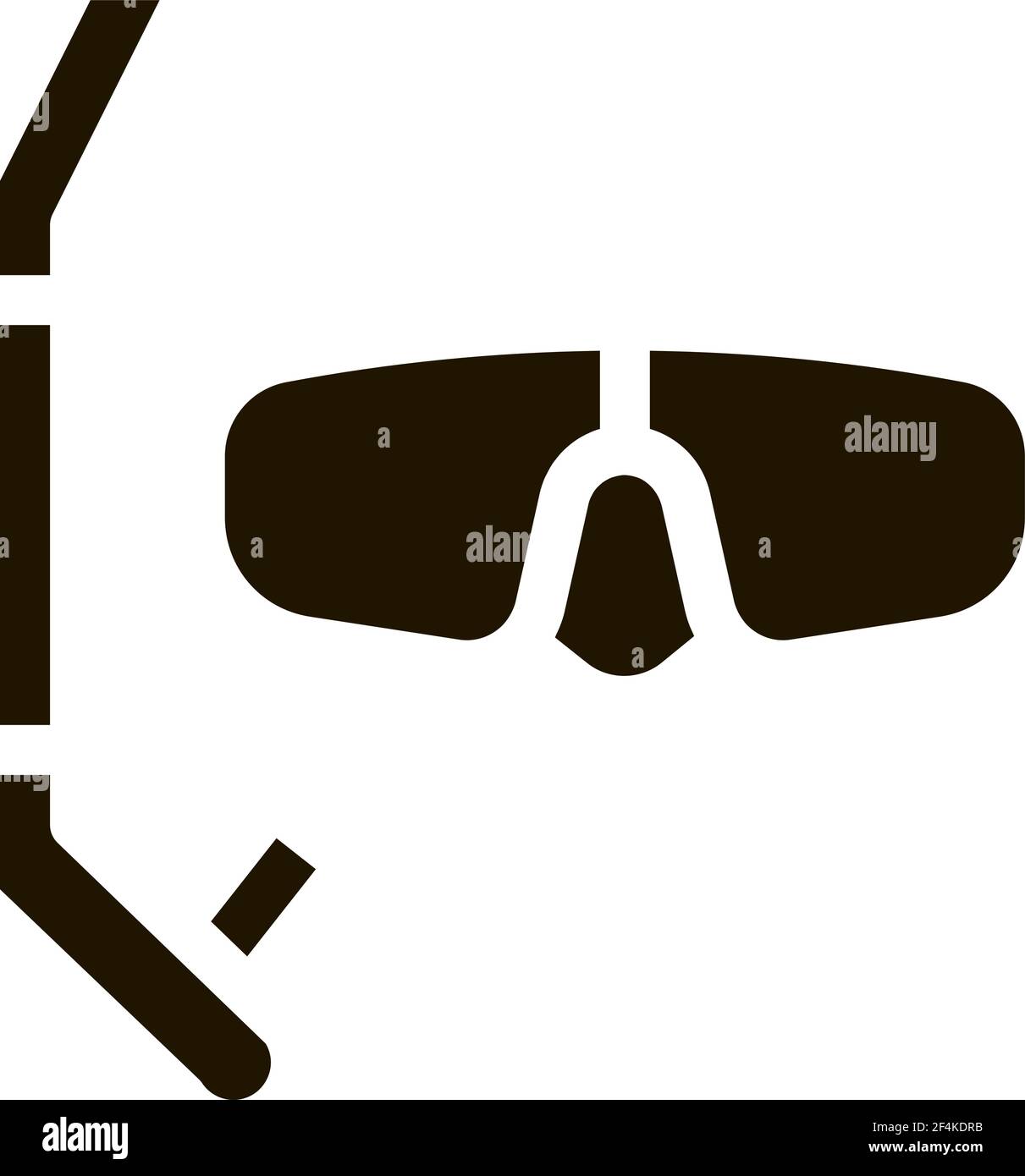 Mask And Breathing Tube Icon Vector Stock Vector Image & Art - Alamy