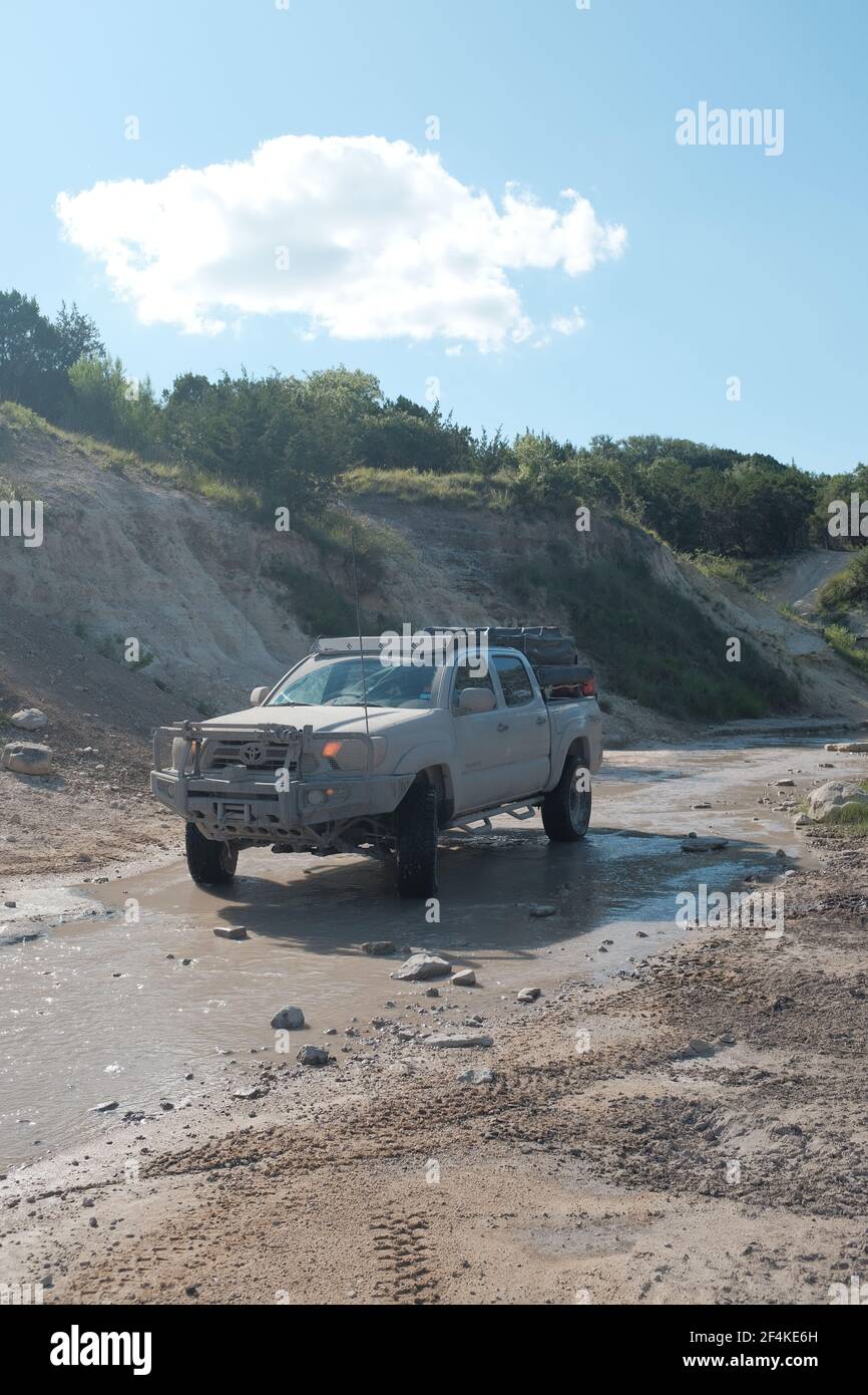 AUSTIN, UNITED STATES - Jun 19, 2019: Photos of a off-road Toyota truck ...