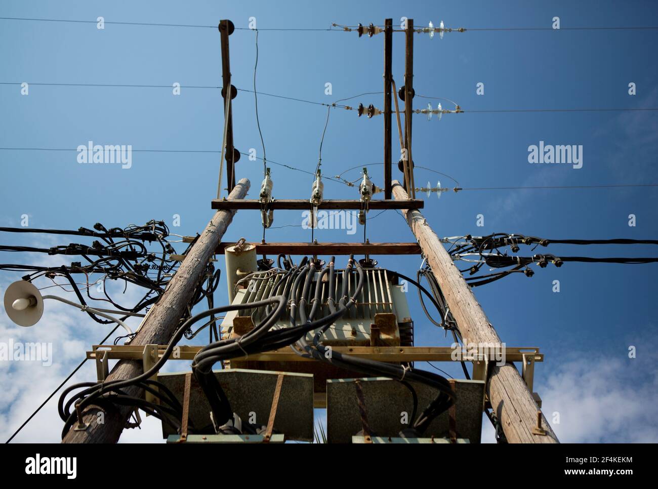 electrical power transformer with wires background Stock Photo - Alamy