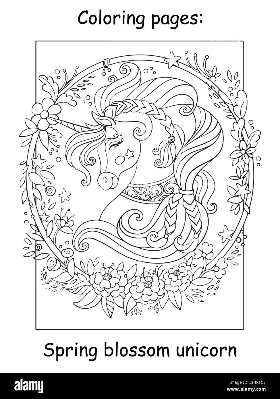 rainbow and flower coloring pages