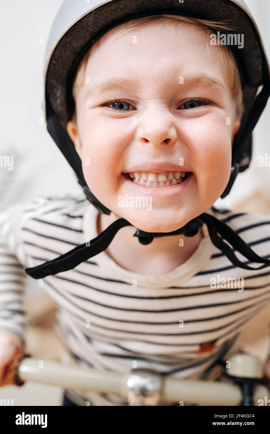 Boy with a helmet hi-res stock photography and images - Alamy