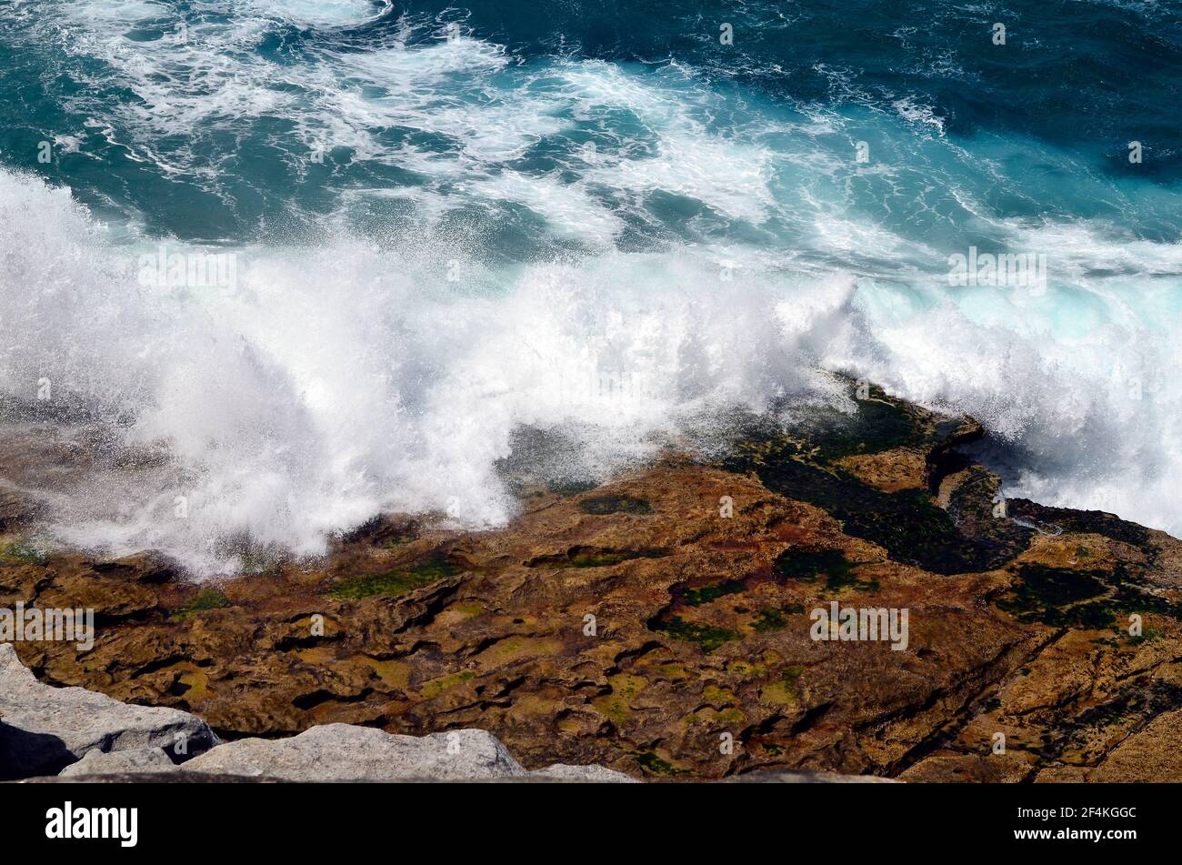 Australia, breakers on shore in Bondi Stock Photo - Alamy