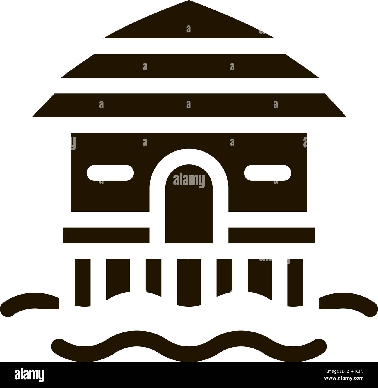 White wooden house seaside Stock Vector Images - Alamy