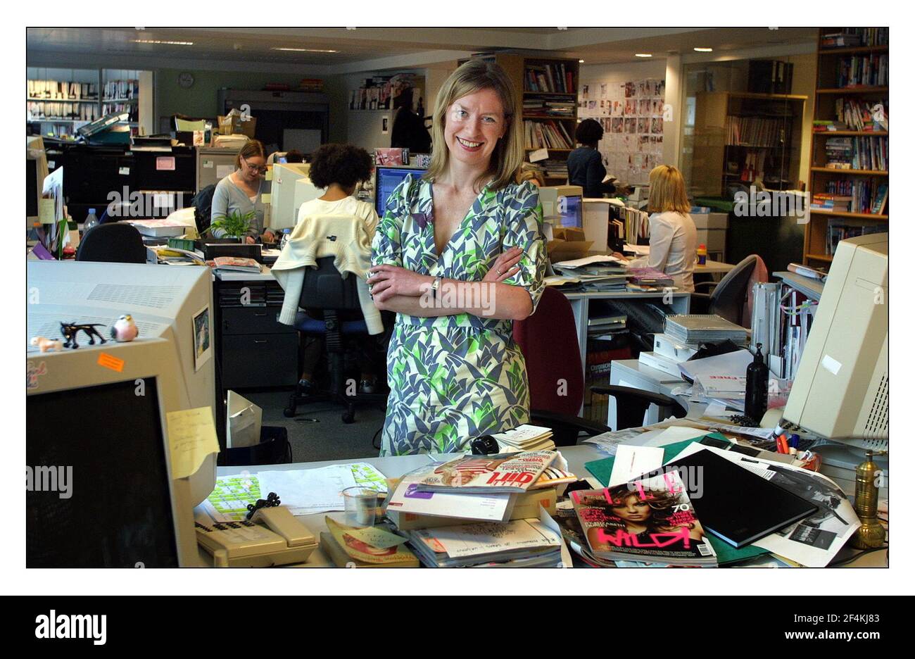 Sarah Bailey Editor of Elle Magazine.Pic David Sandison 19/3/2002 Stock ...