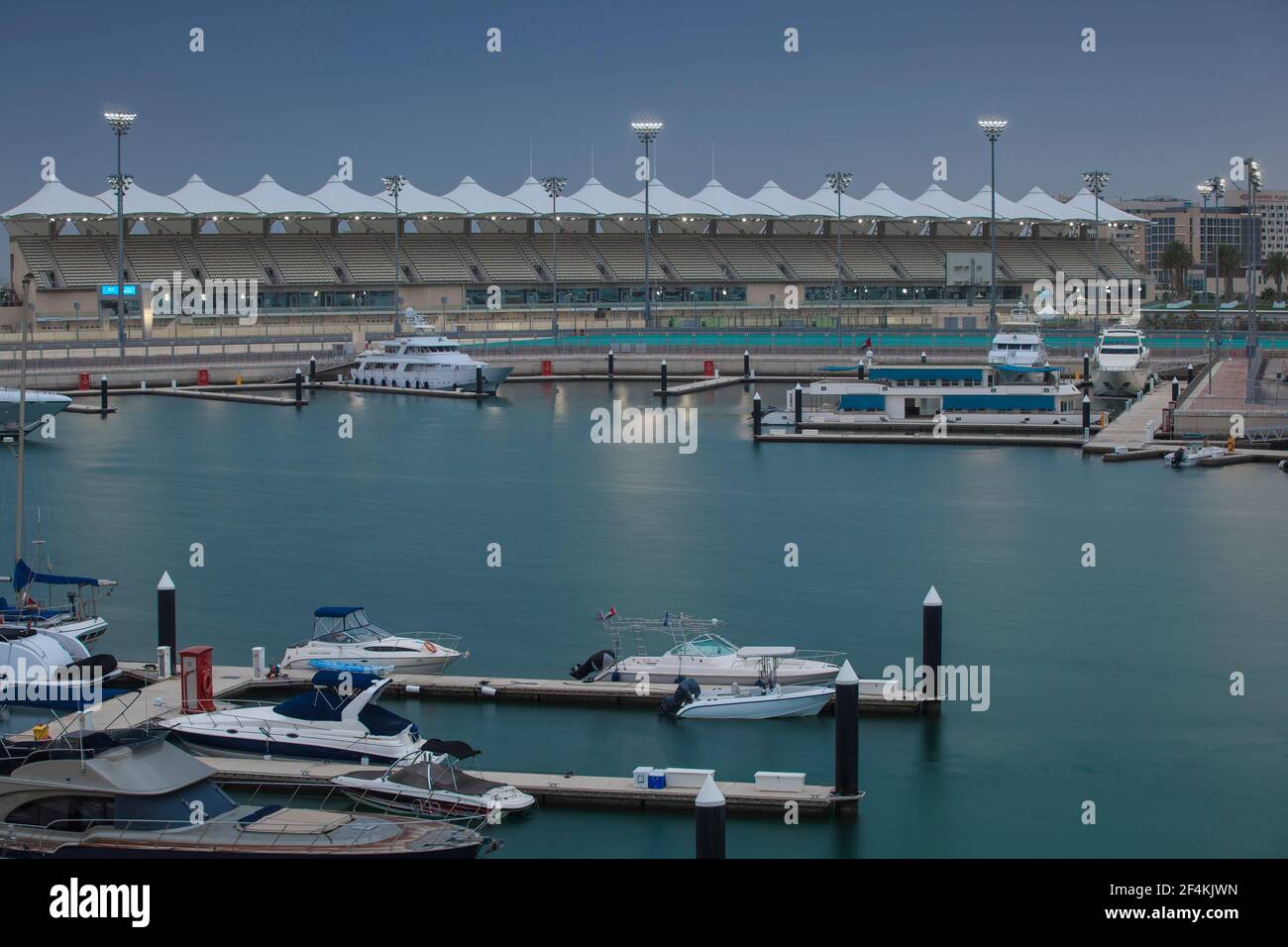 United Arab Emirates, Abu Dhabi, Yas Island, Yas Marina Stock Photo - Alamy