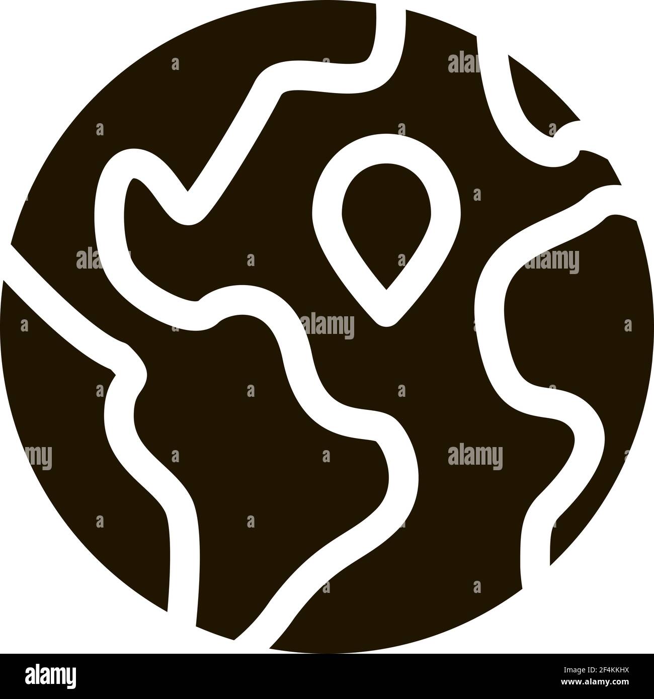 Earth Planet Topography Icon Vector Stock Vector Image & Art - Alamy