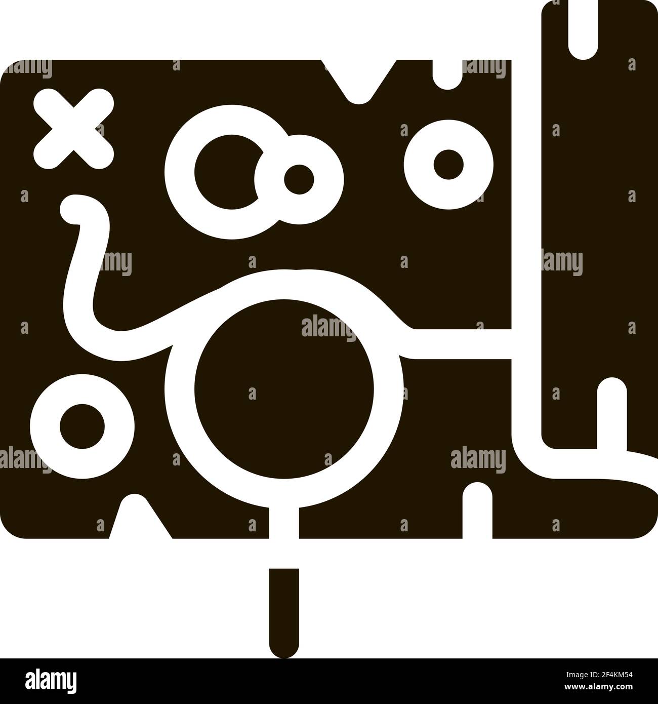 Vintage Map Route Research Icon Vector Stock Vector Image & Art - Alamy
