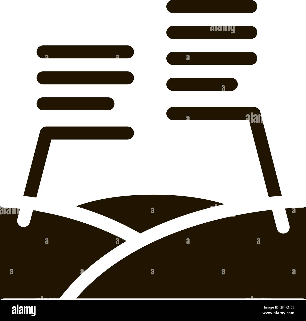 Topography Characteristics Icon Vector Stock Vector Image & Art - Alamy