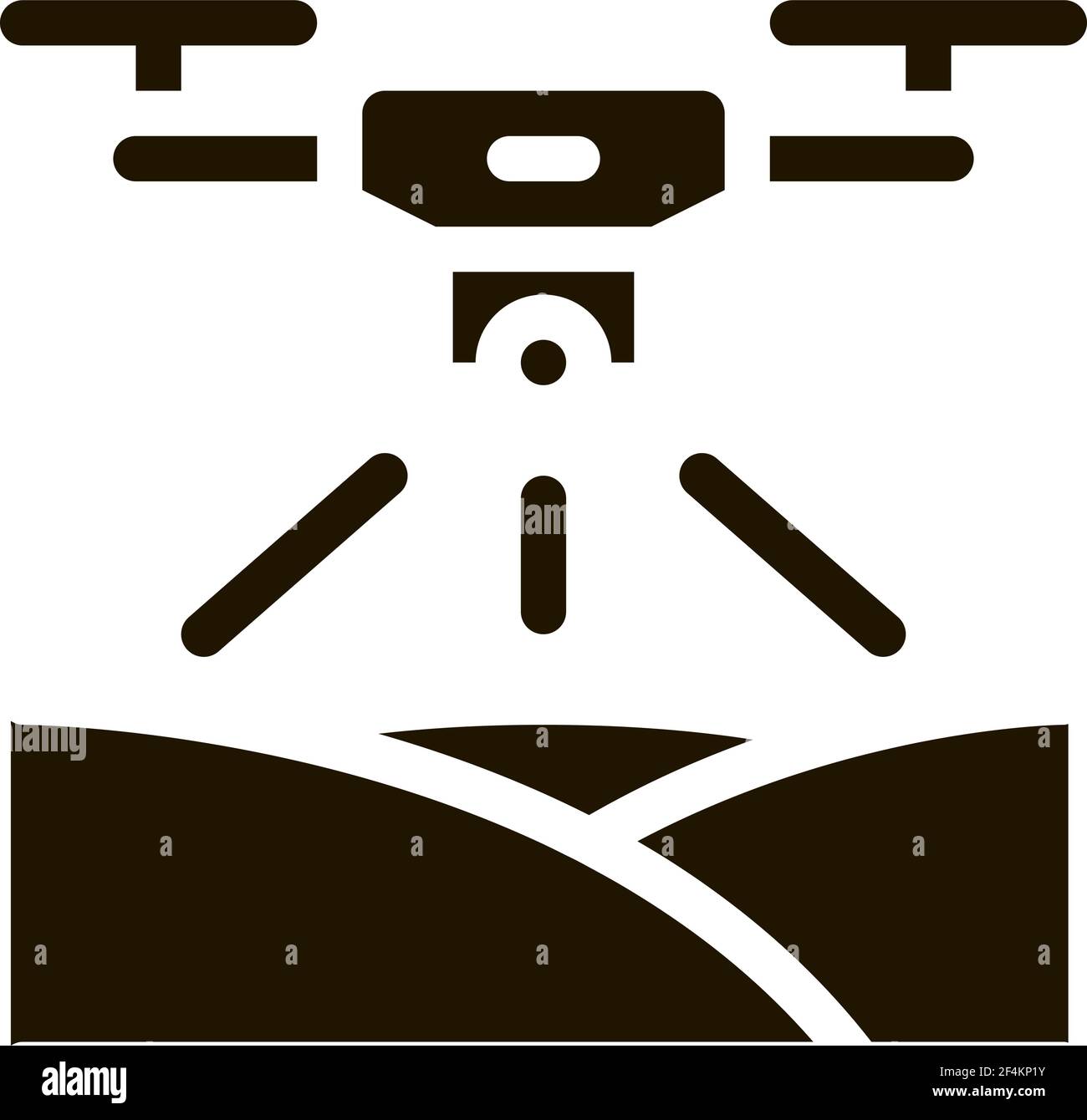 Drone Quadcopter Equipment Icon Vector Stock Vector Image & Art - Alamy