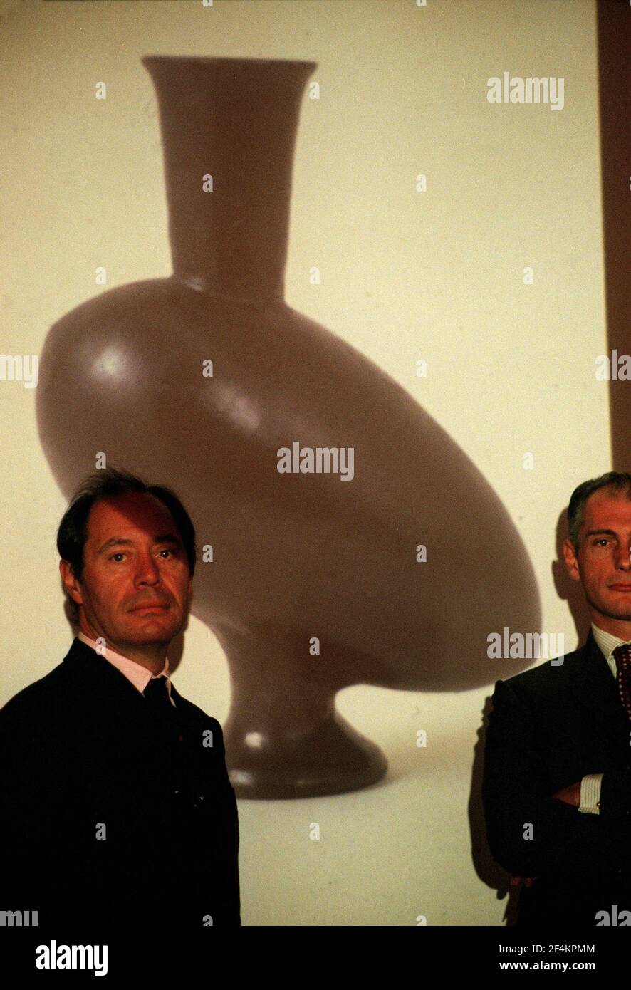 PICASSOS SON CLAUDE RUIZ PICASSO [L] AND GRANDSON BERNARD RUIZ PICASSO ...