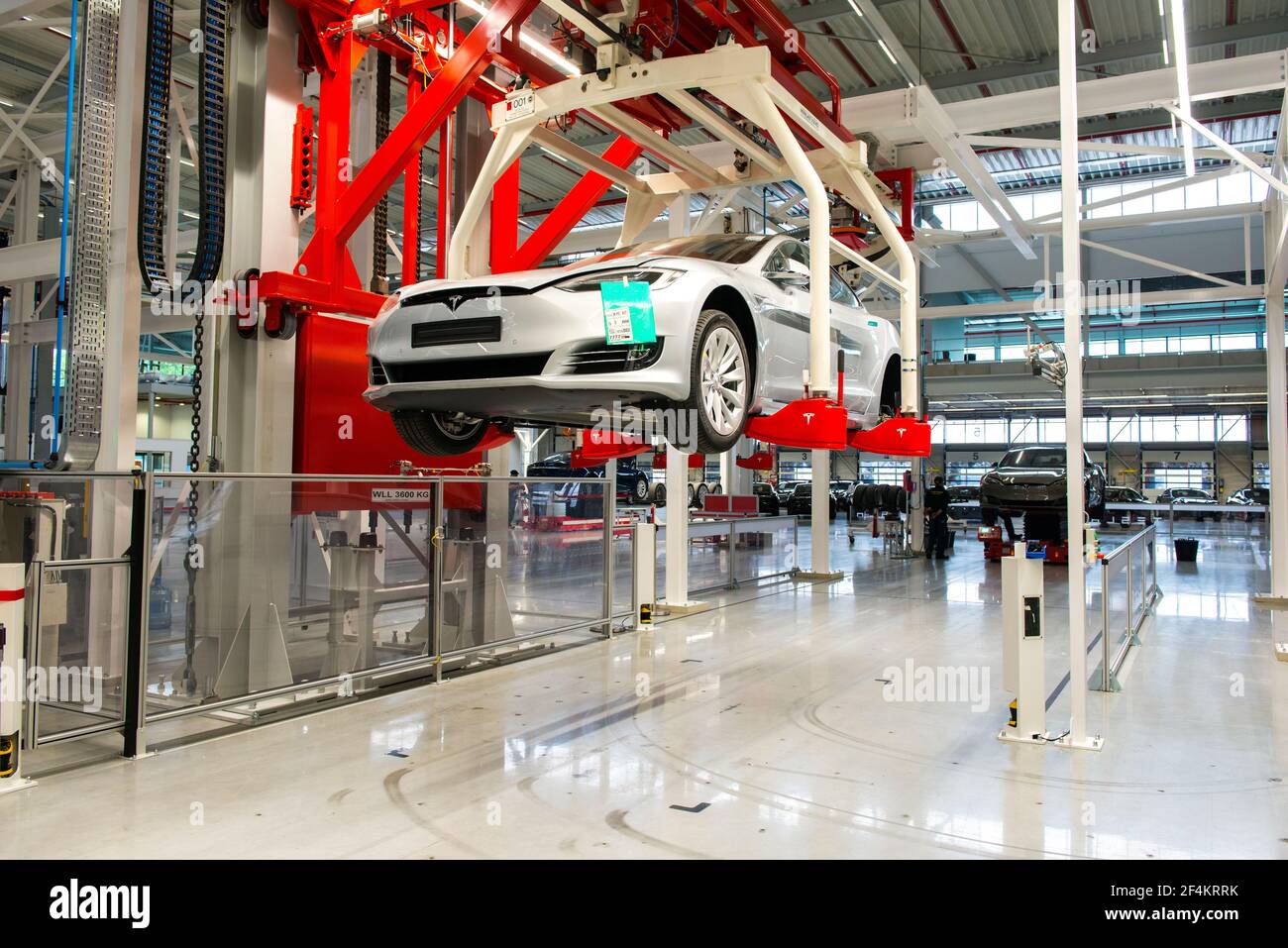 Tilburg, Netherlands. The electrical and environmental friendly Tesla ...