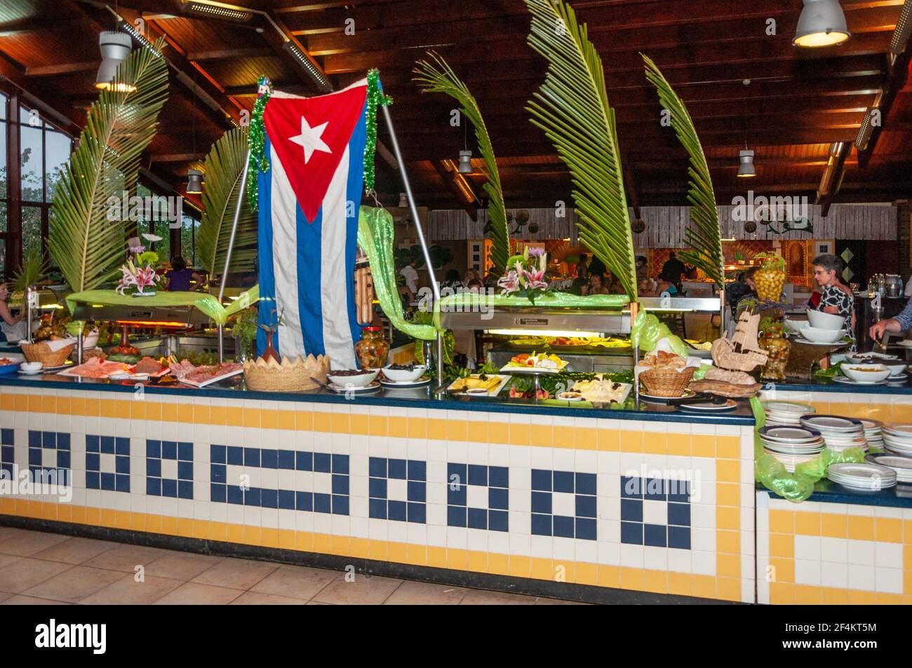 Buffet Restaurant in Cayo Santa Maria, Villa Clara, Cuba Stock Photo ...