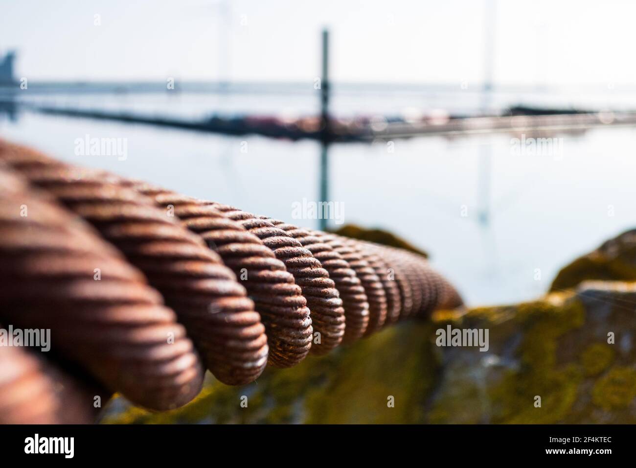 Rusty steel cable hi-res stock photography and images - Alamy