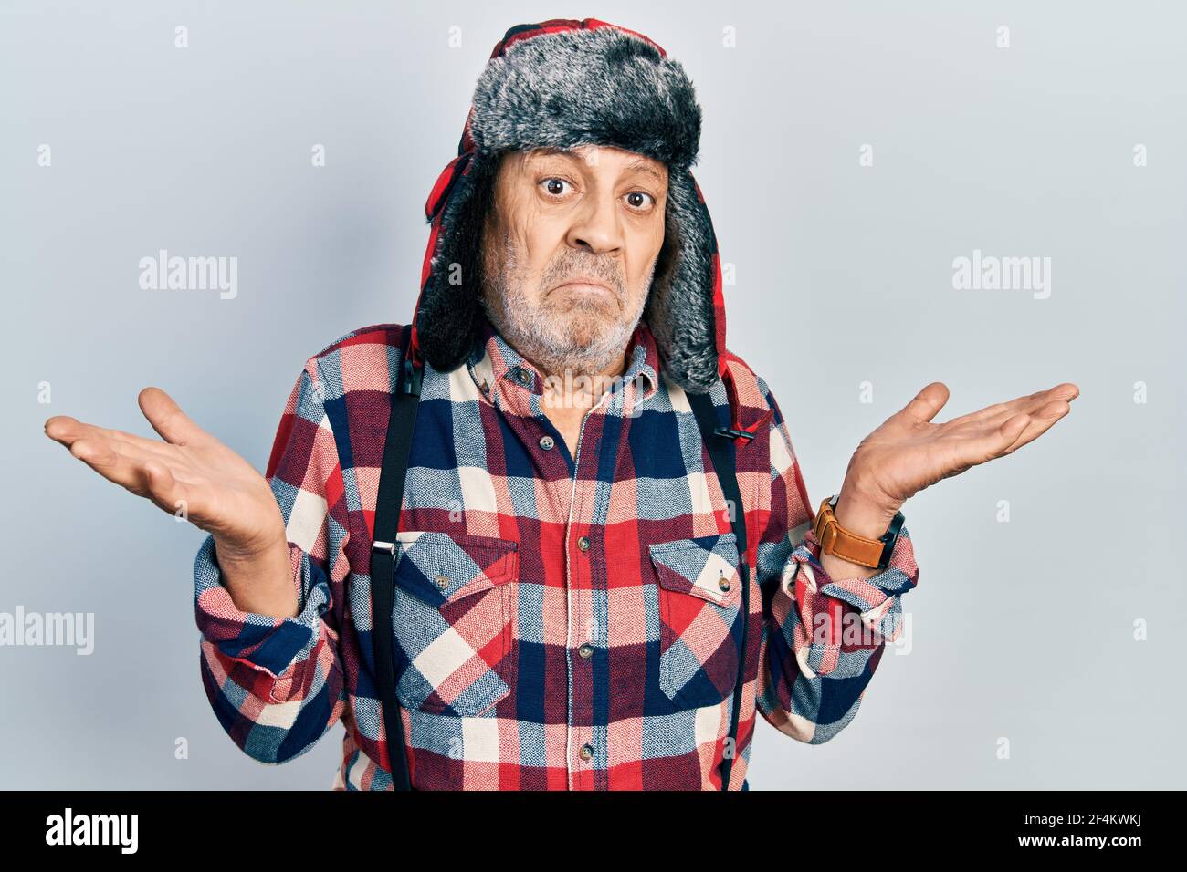 Wearing hat with ear flaps hi-res stock photography and images - Alamy
