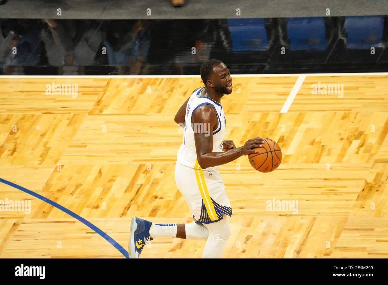 Orlando, Florida, USA, February 19, 2021, Golden State Warriors face ...