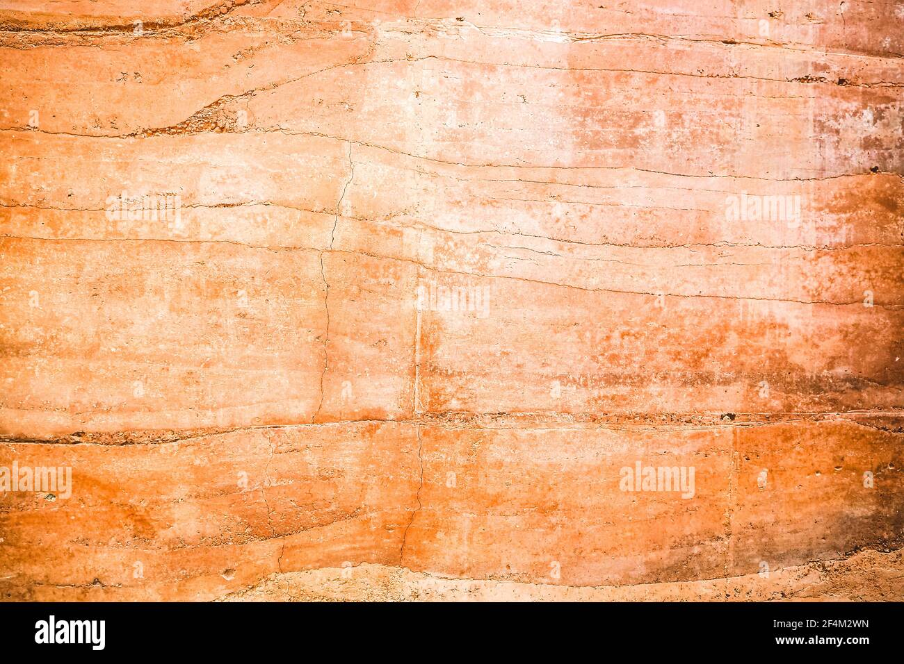 Abstract nature Soil patterned layer of clay soil for the background ...