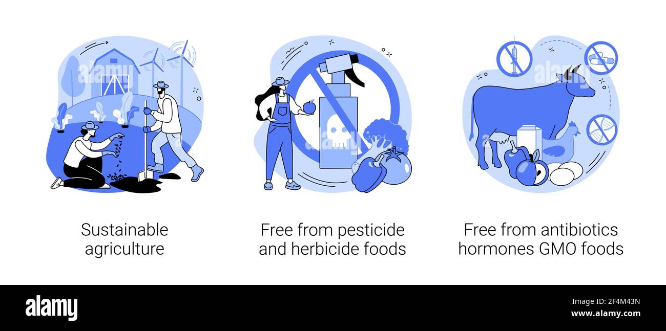 Natural farming abstract concept vector illustrations Stock Vector ...