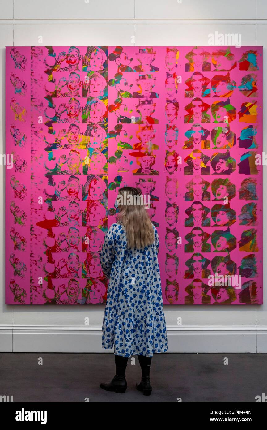 London, UK. 22nd Mar, 2021. Andy Warhol, Myths (Multiple) 1981, est £2 ... London, UK. 22nd Mar, 2021. Andy Warhol, Myths (Multiple) 1981, est £2 ...