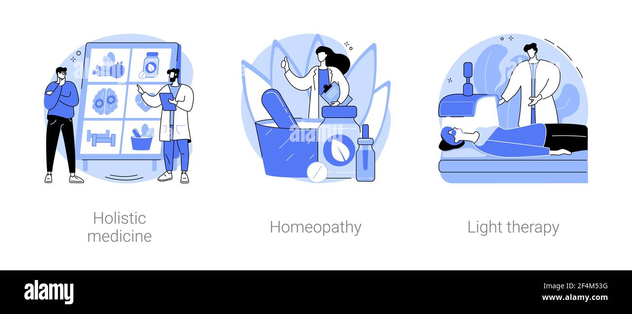 Alternative medicine abstract concept vector illustrations Stock Vector ...