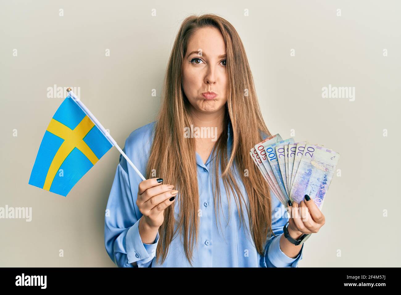 Sad young woman sweden hi-res stock photography and images - Alamy