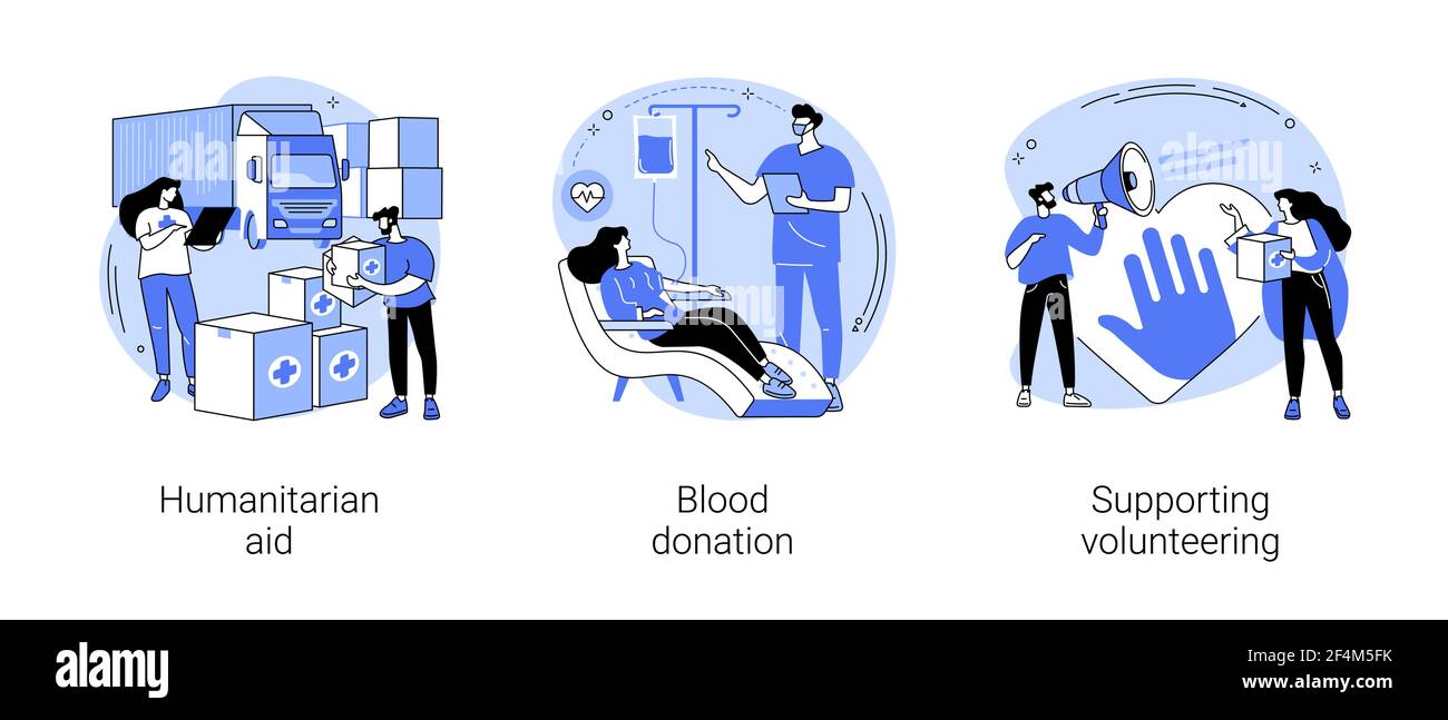 Community help abstract concept vector illustrations Stock Vector Image ...