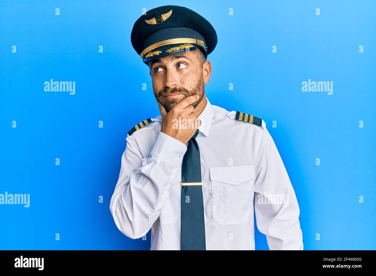 Confused man on plane hi-res stock photography and images - Alamy