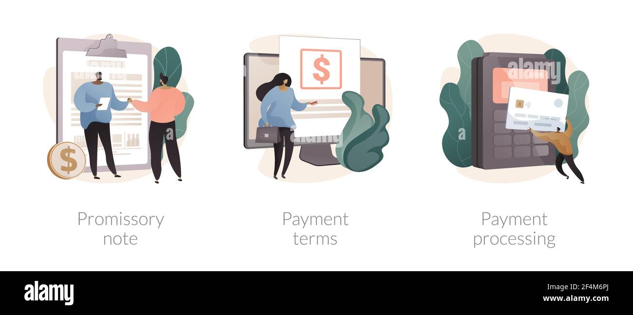 Promissory bank note Stock Vector Images - Alamy