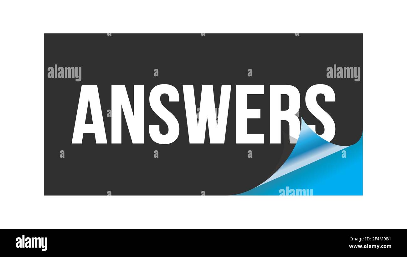 Answers stamp hi-res stock photography and images - Alamy