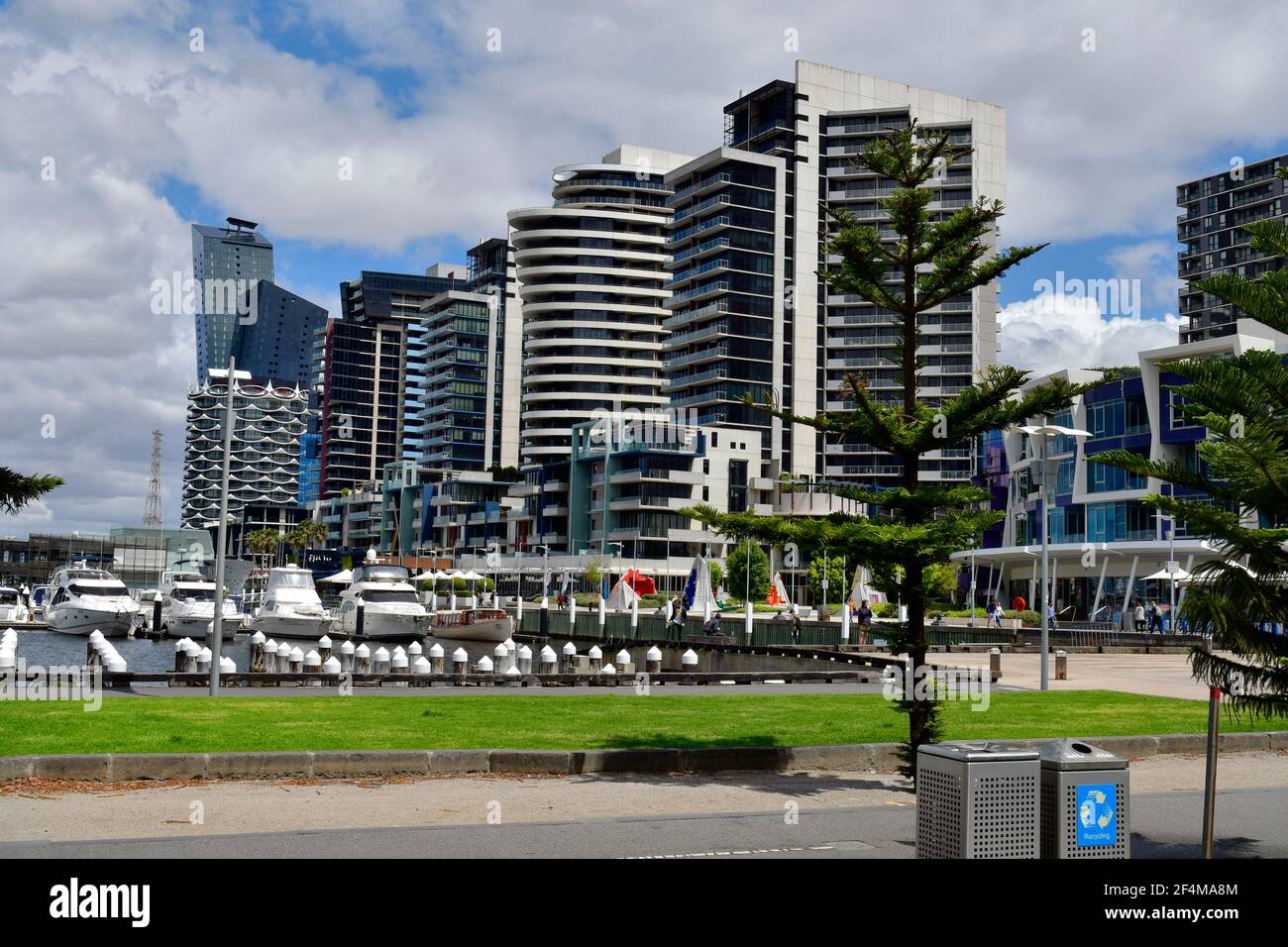 Melbourne, VIC, Australia - November 03, 2017: Boats in Victoria Harbor ...