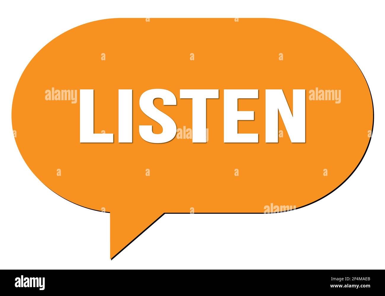 Listen to speech Cut Out Stock Images & Pictures - Alamy