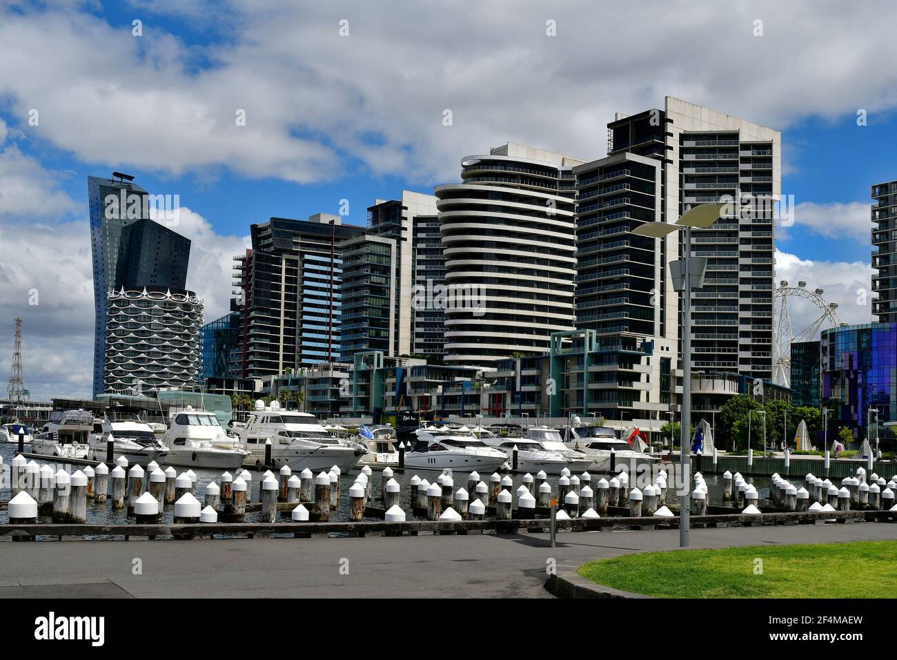 Melbourne, VIC, Australia - November 03, 2017: Boats in Victoria Harbor ...